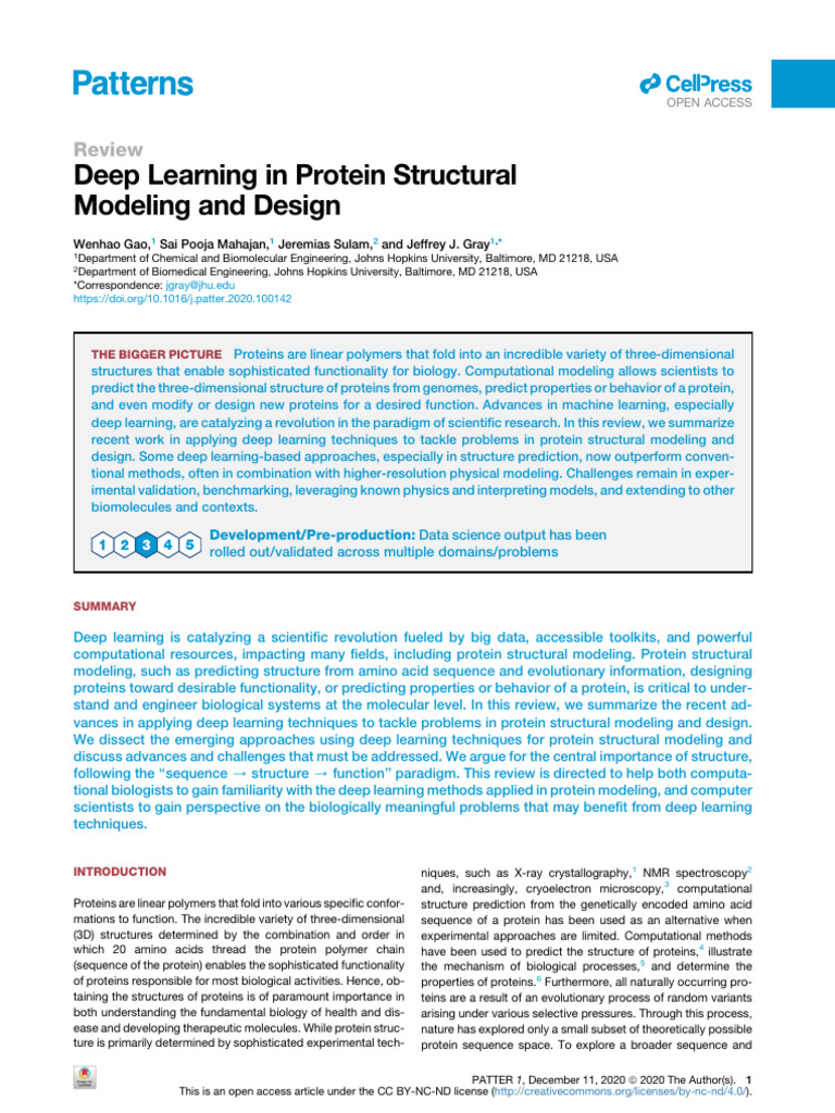 Deep Learning in Protein Structural | PDF | Proteins | Protein Structure