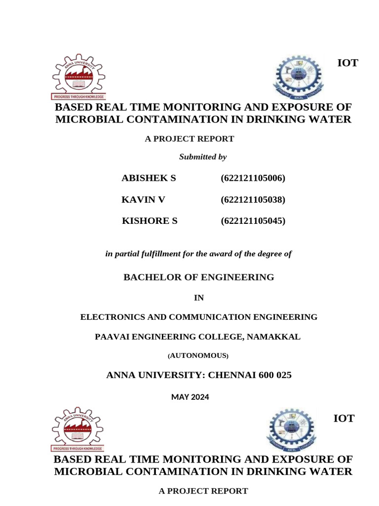 Iot Based Real Time Report | PDF | Computer Engineering