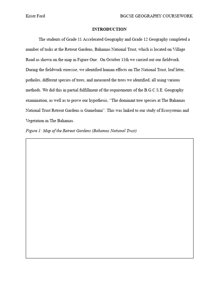 Geography Coursework - Introduction (Corrected) | PDF