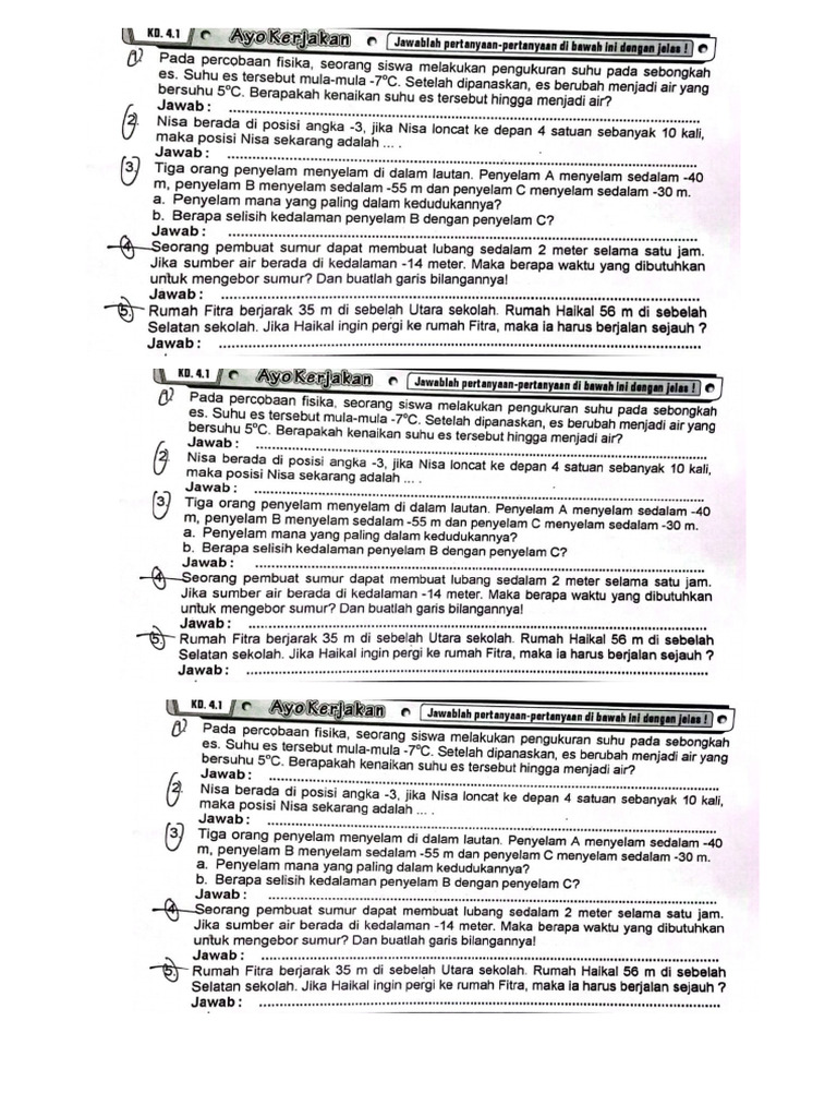 tugas bilangan bulat | PDF