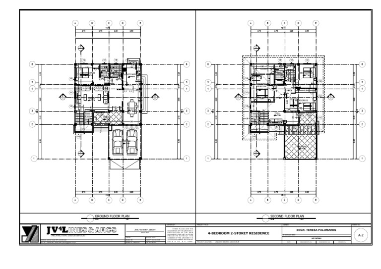 4-Bedroom 2-Storey House Plan | PDF | Home