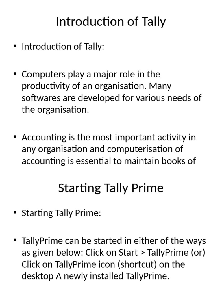 Condensed Tally Presentation | PDF | Voucher | Value Added Tax