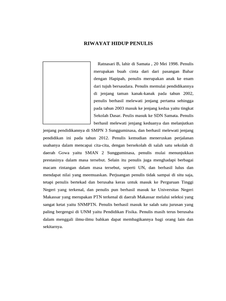 Riwayat Hidup Penulis Biologi | PDF
