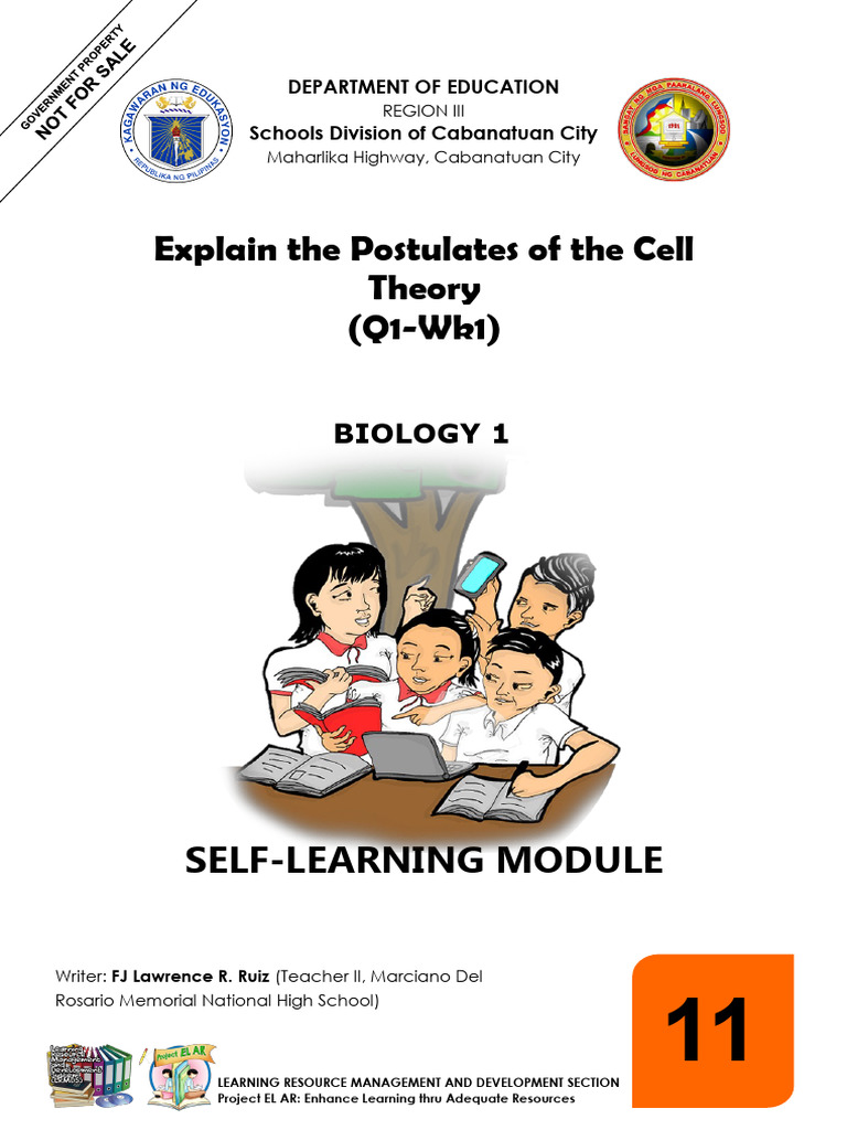Gen.-Biology1 Q1 Module1 Wk1 | PDF | Cell (Biology) | Science
