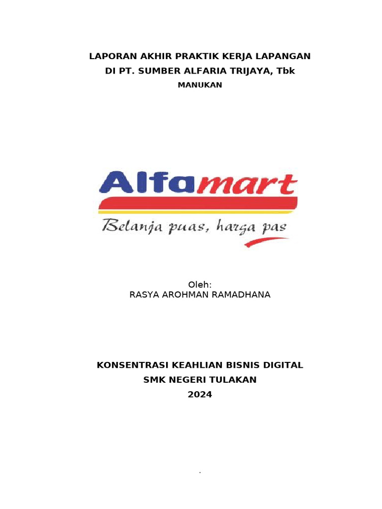 Laporan PKL Rasya | PDF