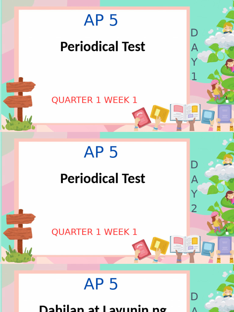 Periodical Test: Quarter 1 Week 1 | PDF