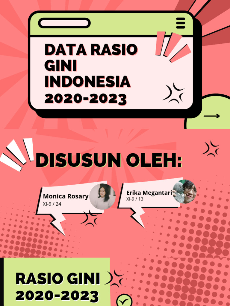 Data Rasio Gini Monica & Erika | PDF