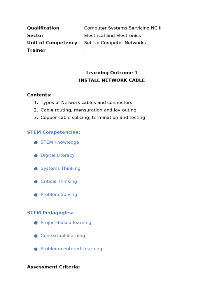 Task_21st_Learning Experience_Template | PDF | Electrical Connector | Manufactured Goods