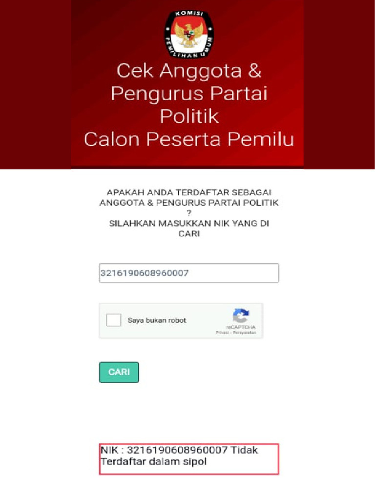 Cek Sipol | PDF