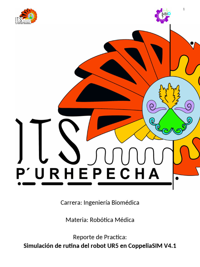 ReporteDePractica CoppeliaSIM | PDF | Robot | Robótica