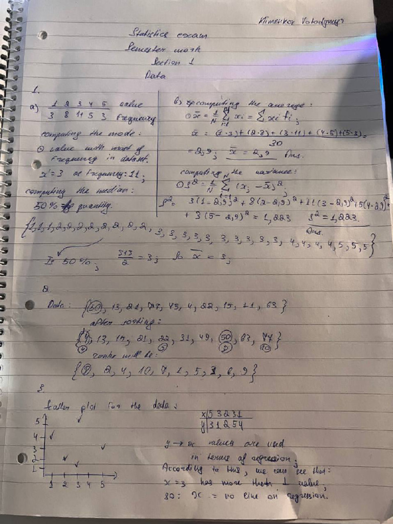 Corrected Semester Work | PDF