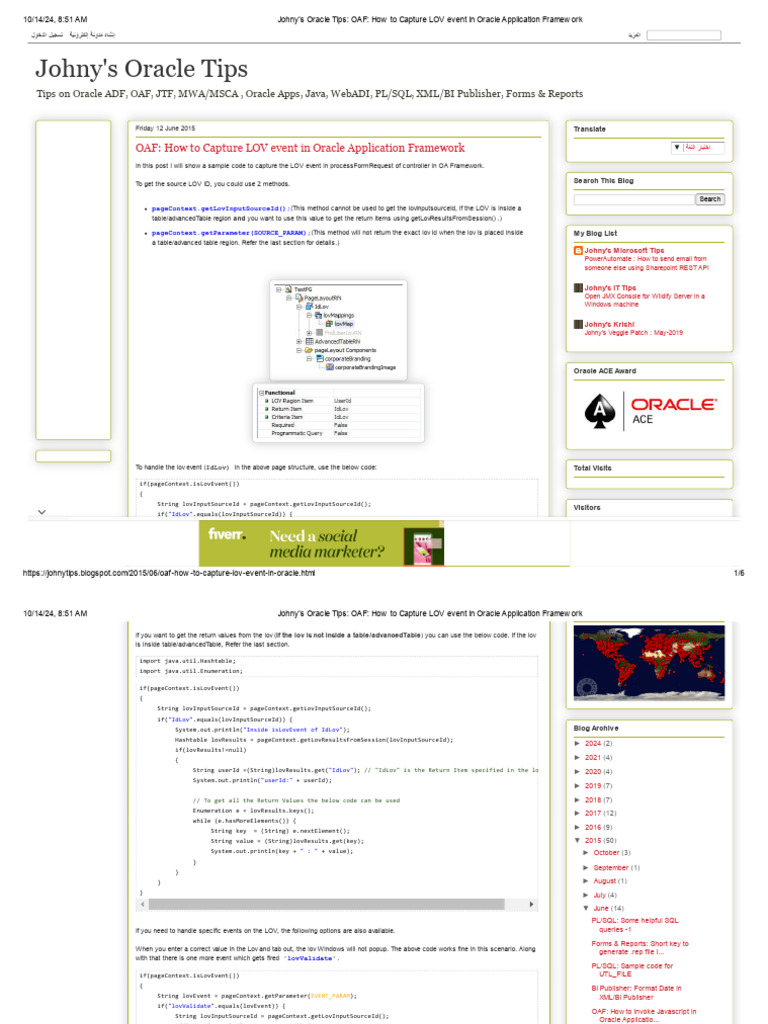 Johny's Oracle Tips - OAF - How To Capture LOV Event in Oracle ... Johny's Oracle Tips - OAF - How To Capture LOV Event in Oracle ...