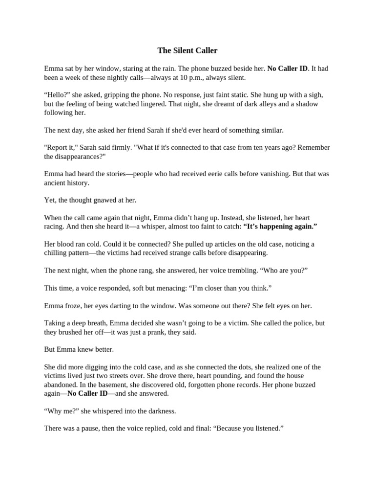 The Silent Caller | PDF