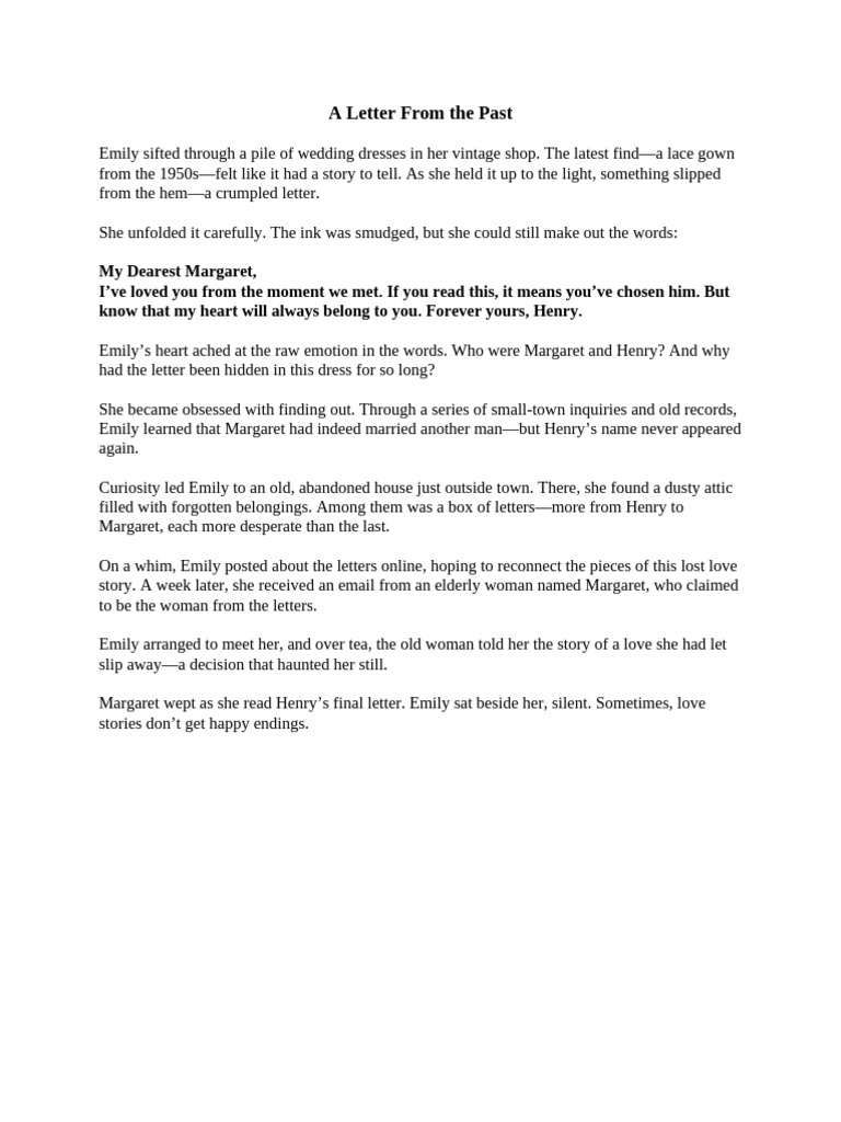 2. A Letter From the Past | PDF