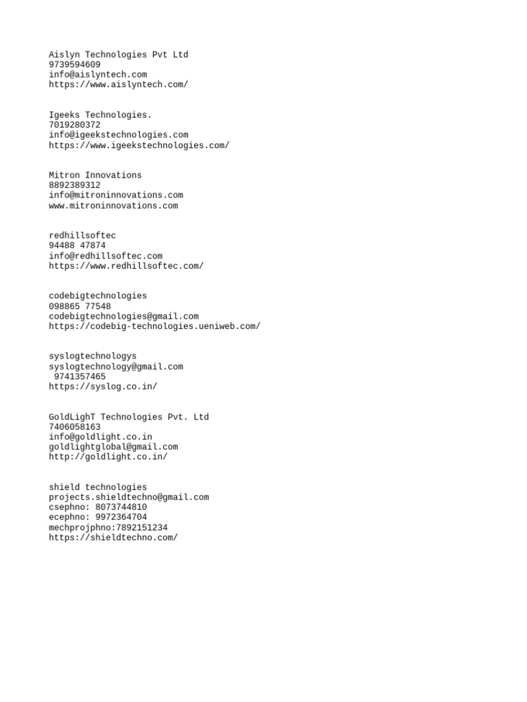 College Projects | PDF