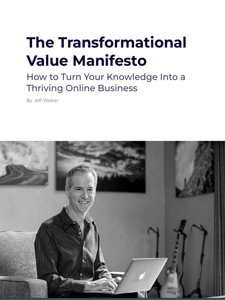 Transformational Value Manifesto | PDF | Community | Knitting