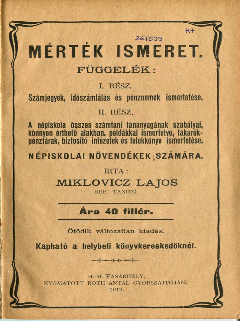 Mertek Ismeret | PDF