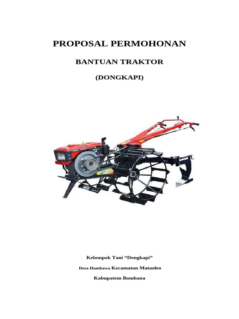 PROPOSAL Sama Turu TRAKTOR | PDF