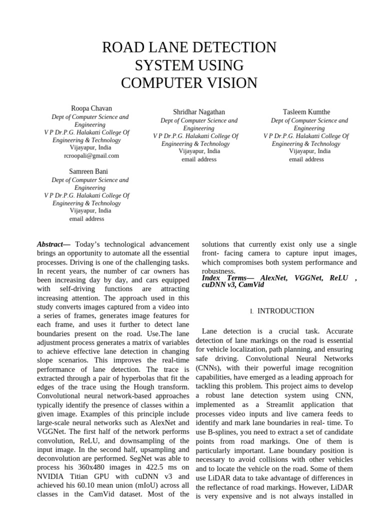 173 Road Lane Detection | PDF | Computer Vision | Graphics