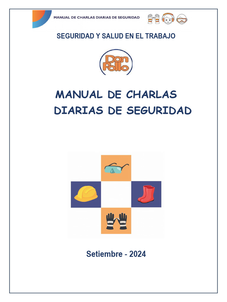 Manual de Charlas Diarias SST Septiembre 2024 - PICOTA | PDF | Protección contra incendios | Valores