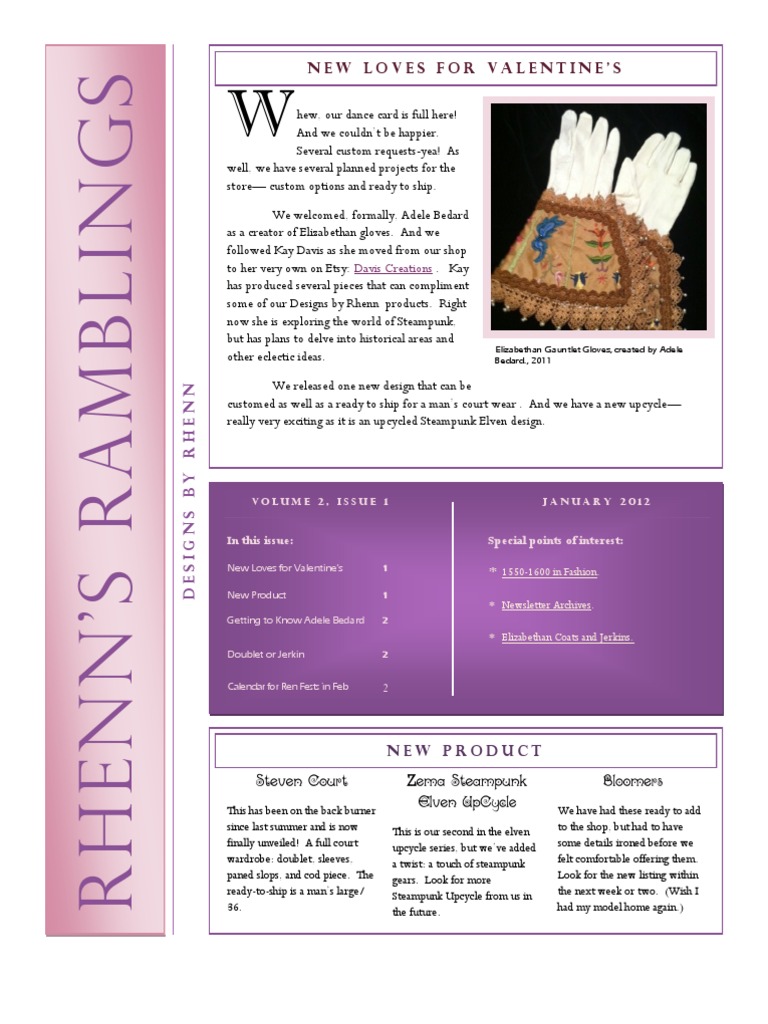 January 2012 | PDF | Fashion | Softlines (Retail)