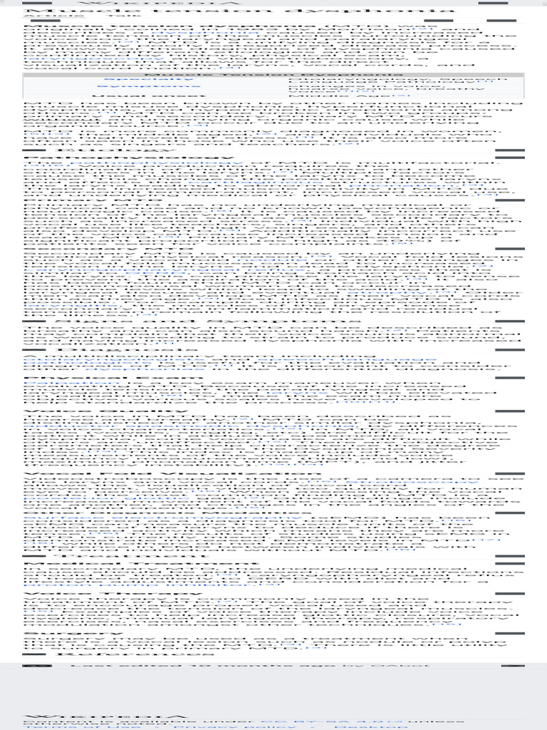 Understanding Muscle Tension Dysphonia | PDF | Larynx | Otorhinolaryngology