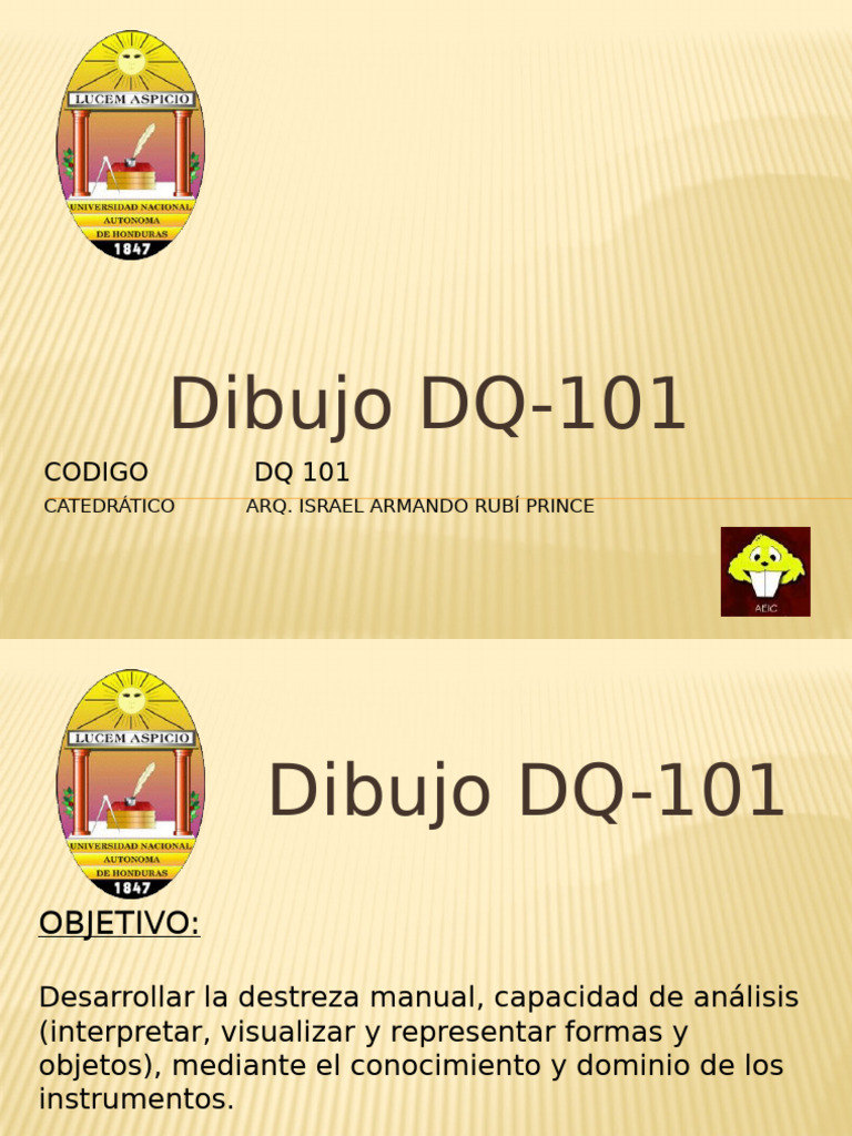 Dibujo DQ-101: Objetivos y Contenido | PDF