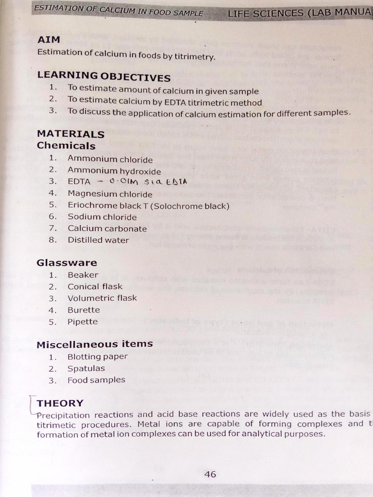 Calcium Estimation by Titration Method | PDF | Buffer Solution | Titration