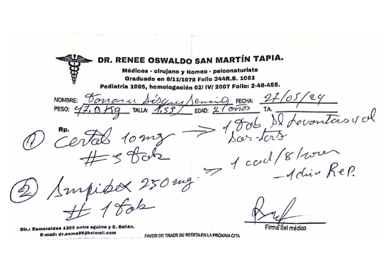 Receta Médica. Doc - Rene | PDF