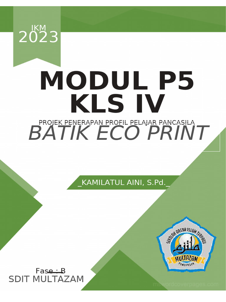 MODUL AJAR P5 | PDF