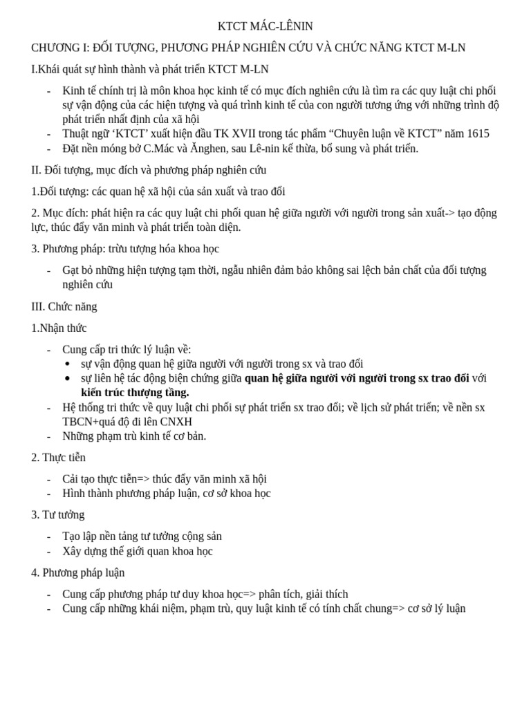 KTCT Mác | PDF