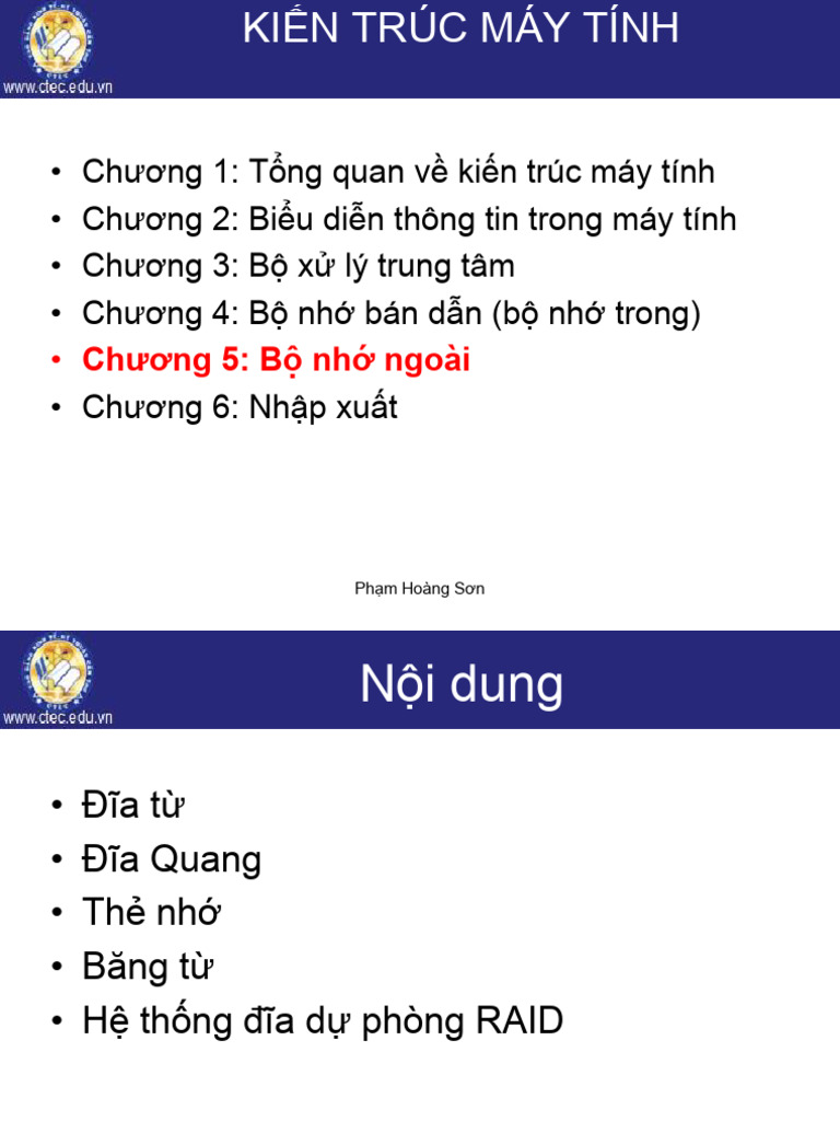 5 Chuong 5 - Bo Nho Ngoai | PDF