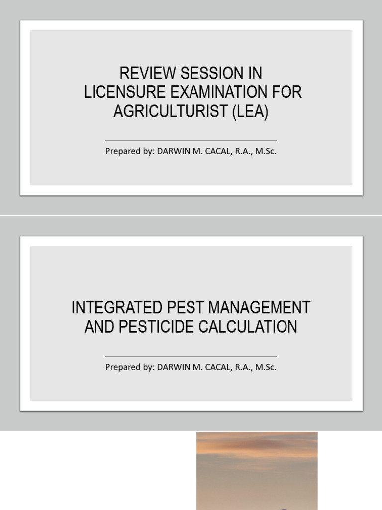 IPM and Pesticide Calculation Guide | PDF | Pest (Organism) | Pesticide