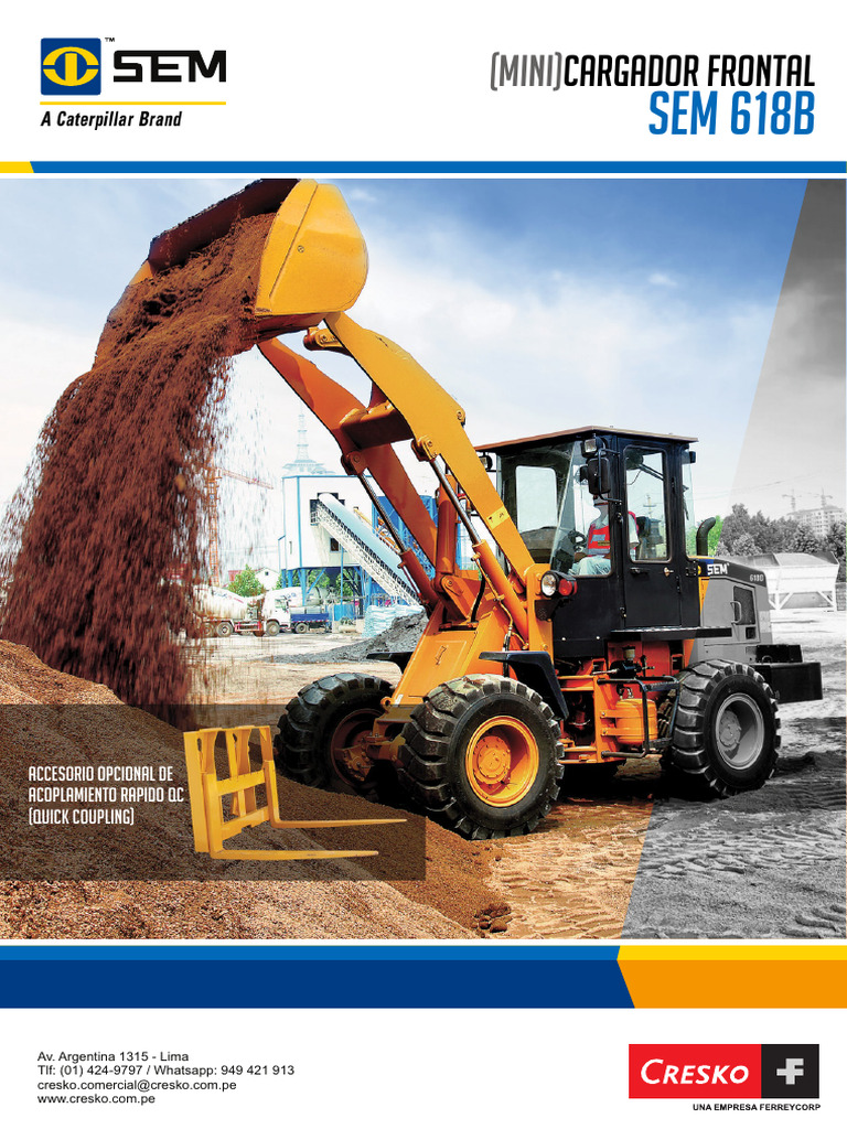 SEM 618B: Mini | PDF | Tractor | Tecnología de vehículos