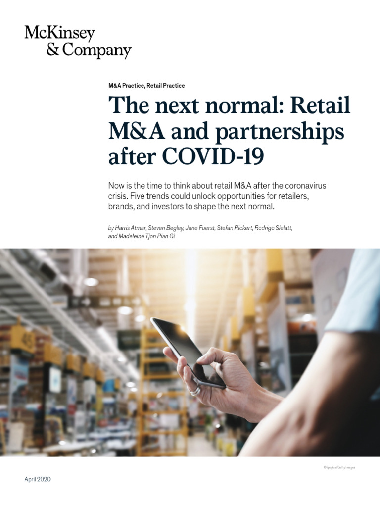 The Next Normal Retail M and A and Partnerships After Covid 19 VF | PDF ...