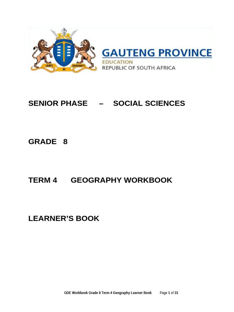Geography Grade 8 | PDF | Transport | Public Transport