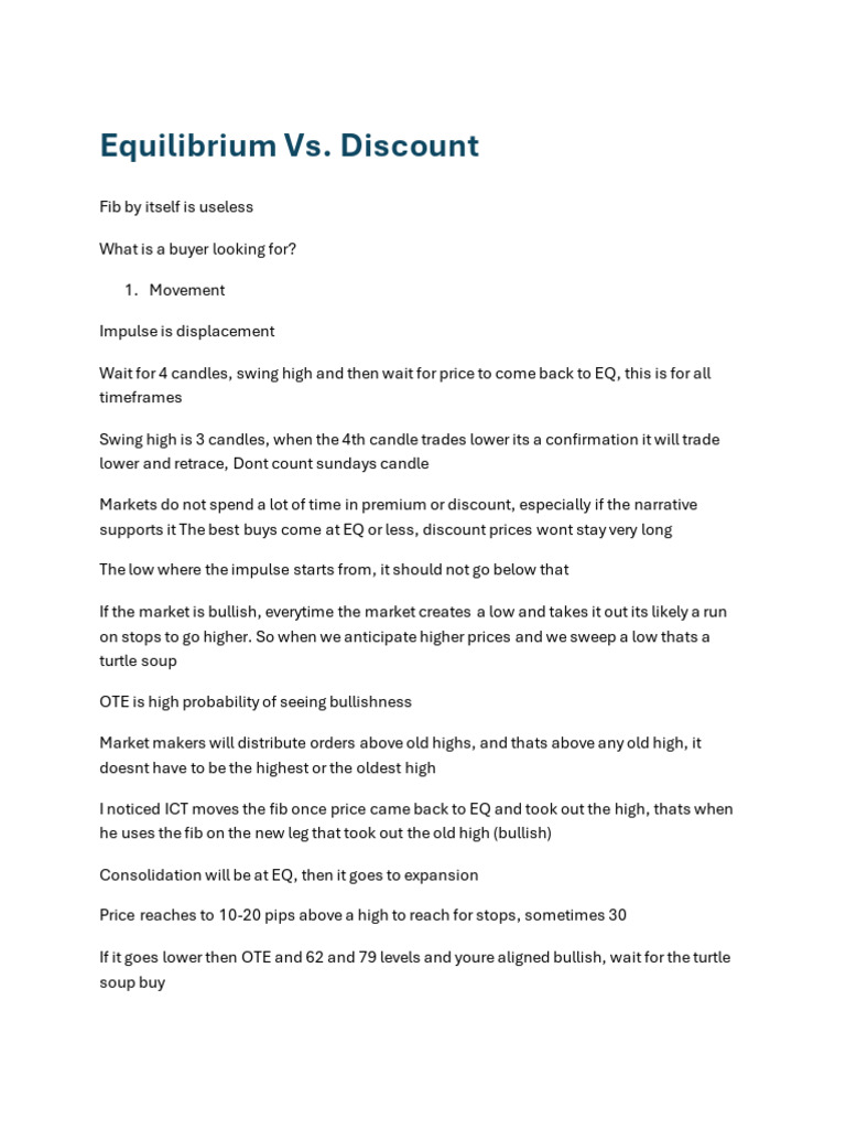 Equilibrium vs. Discount | PDF