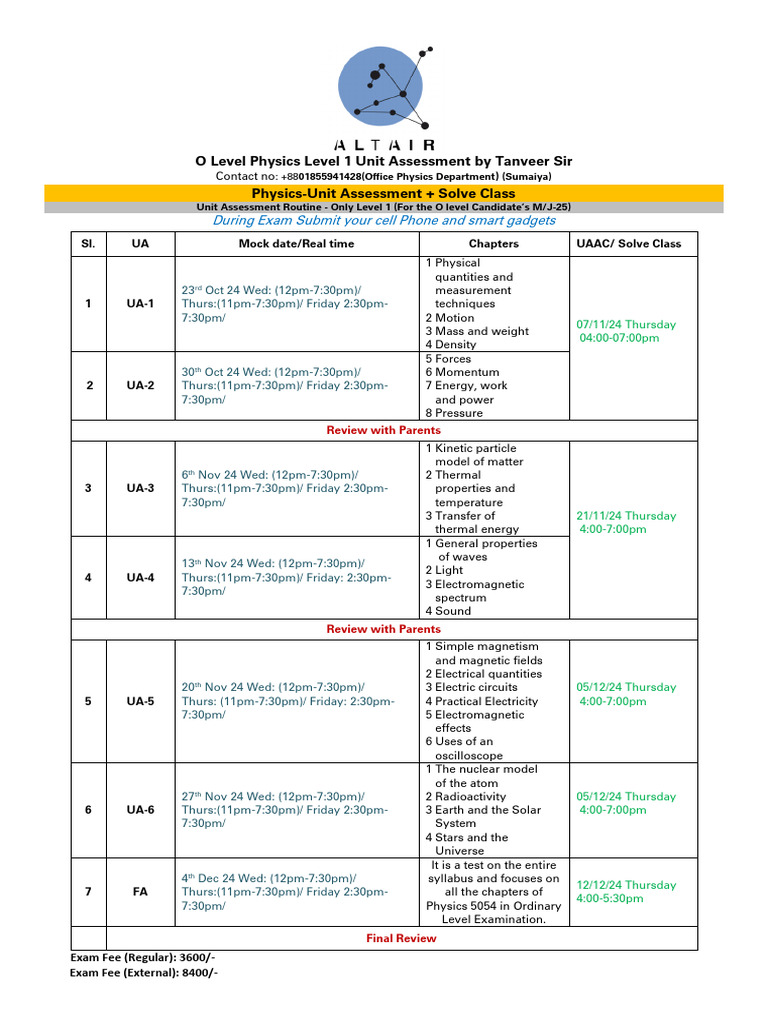 O Level Physics Topical Mock by MTH Sir | PDF | Physics | Momentum