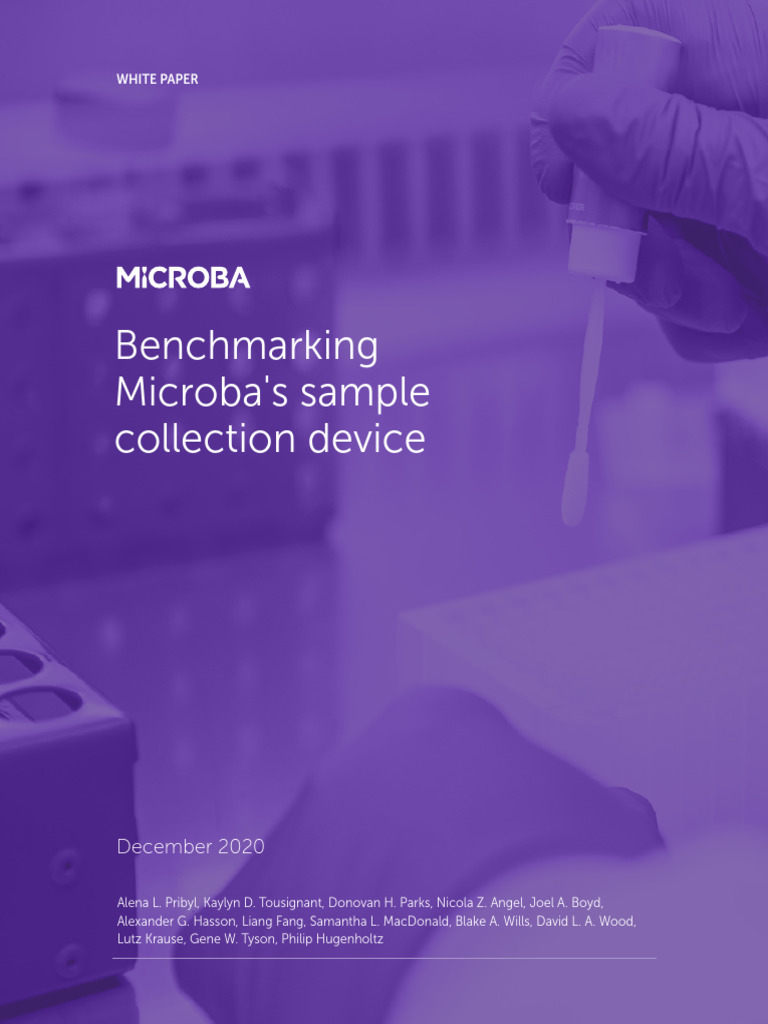 Microba WhitePaper Benchmarking Microbas Sample Collection Device | PDF ...