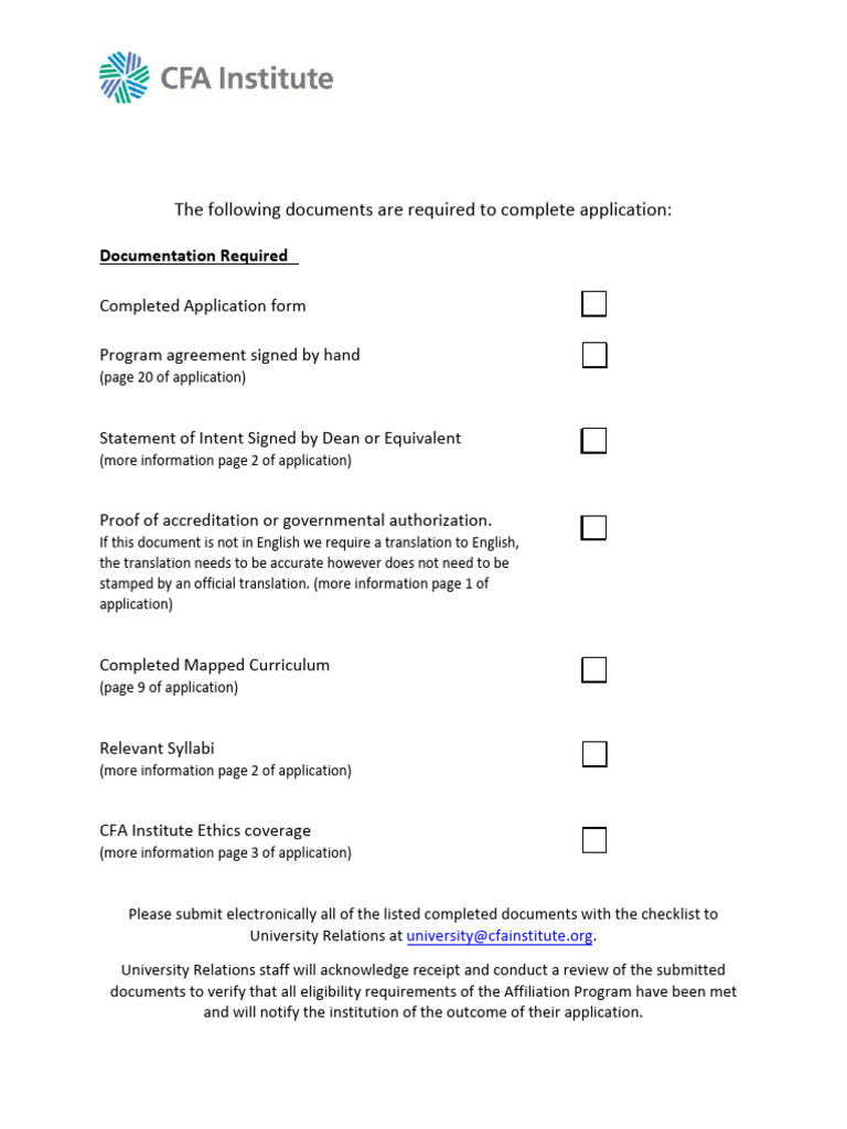 UAP Professor Checklist | PDF