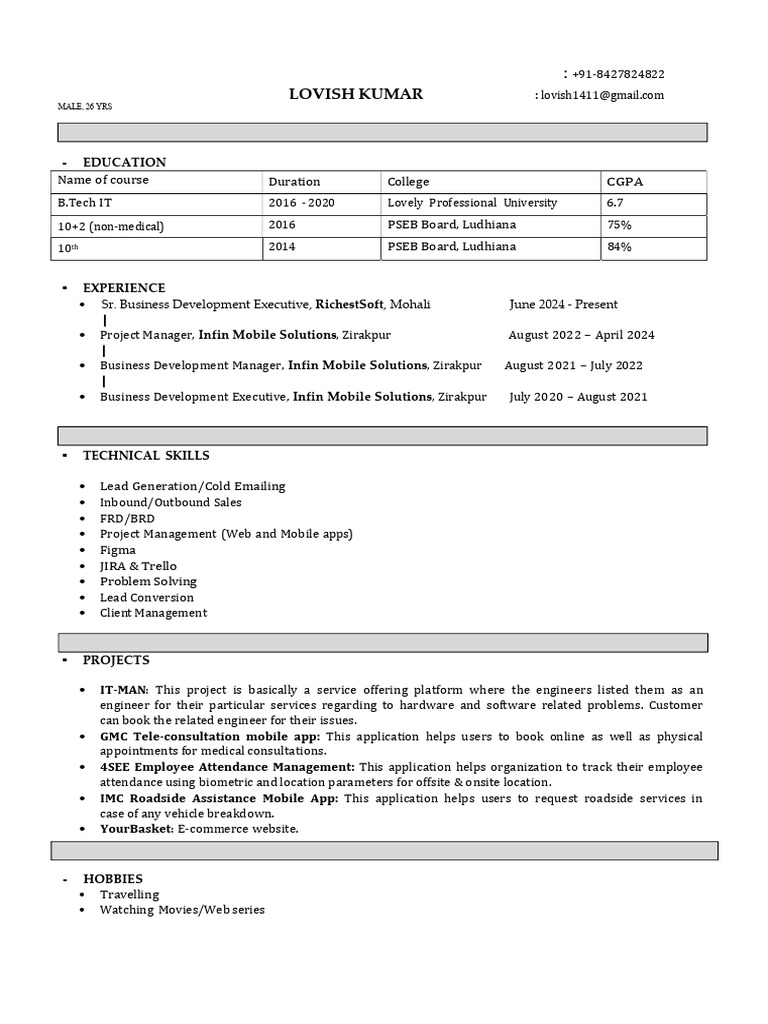 Lovish Kumar (BDE) | PDF