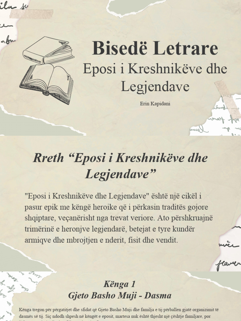 Bisede Letrare Erin Kapidani | PDF