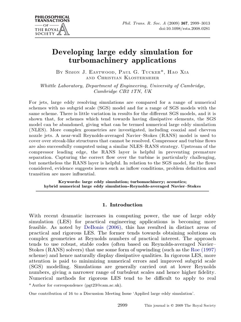 Doi 10.1098 Rsta.2008.0281 | PDF | Classical Mechanics | Applied And ...