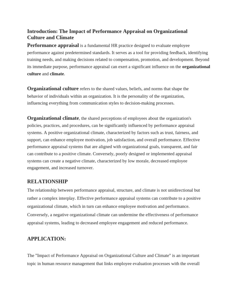 Final Performance Appraisal | PDF | Performance Appraisal | Organizational Culture