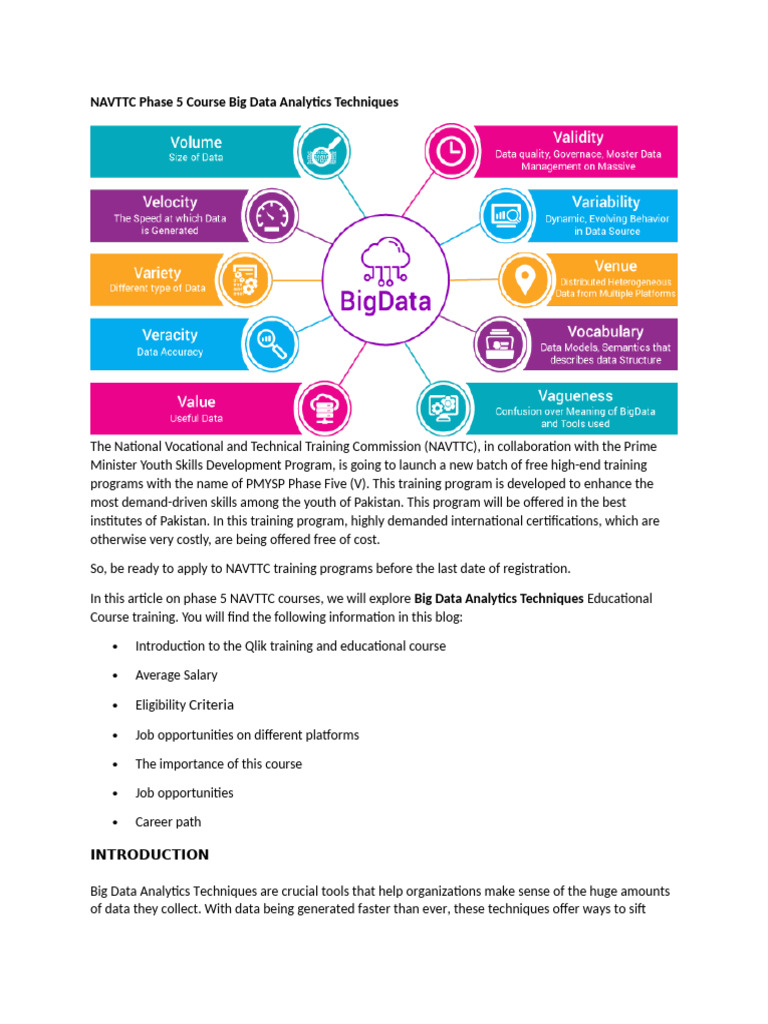 NAVTTC Big Data Analytics Course Overview | PDF | Analytics | Data Analysis