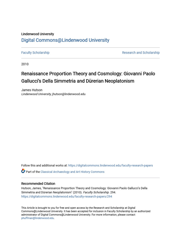 Renaissance Proportion Theory and Cosmology - Giovanni Paolo Gallu ...