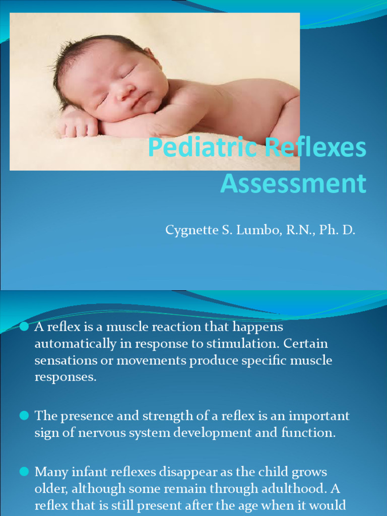Pediatric Reflexes | PDF | Anatomical Terms Of Motion | Human Anatomy