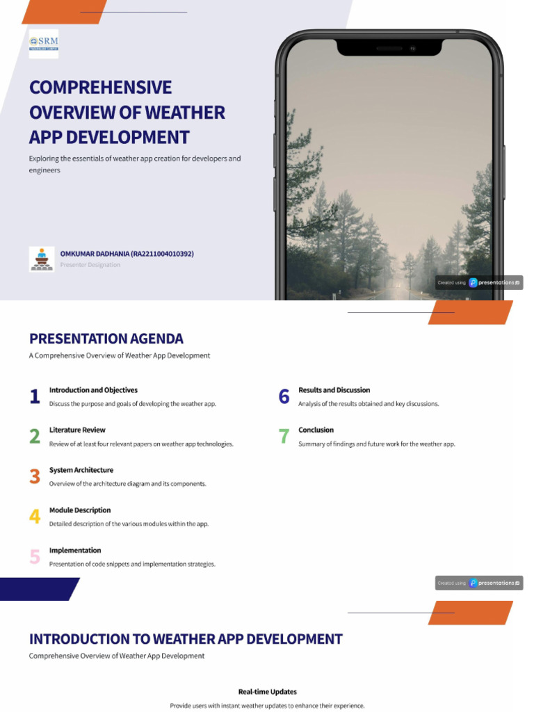 Weather App Project Overview | PDF