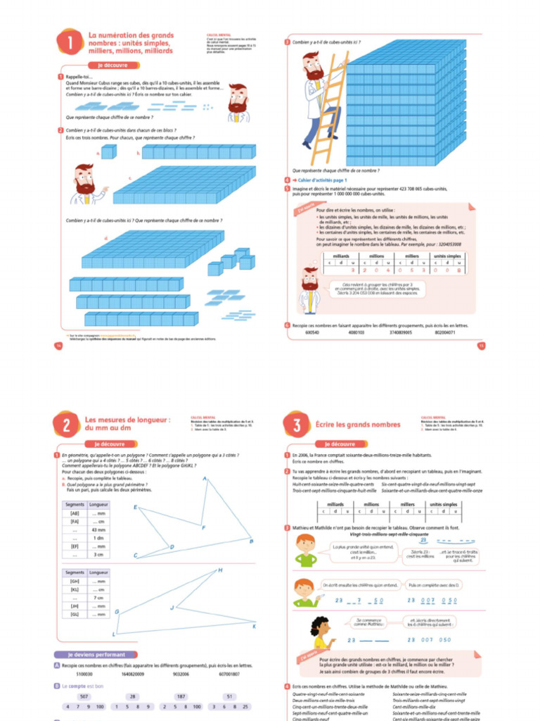 Fichier numération CM2 | PDF