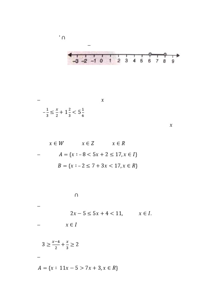 Maths CH 3 Worksheet Class 10 | PDF | Inequality (Mathematics ...